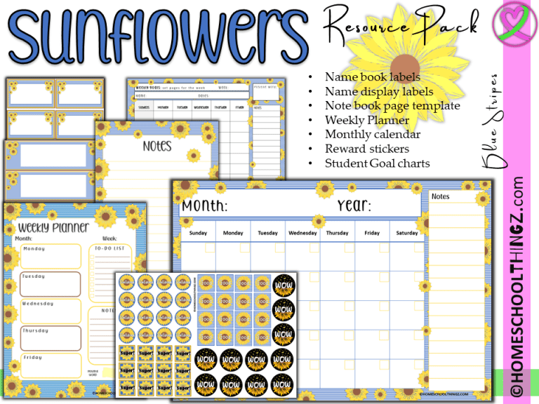Sunflower Posters and Resources. pdf – HomeSchoolThingz- Family ...
